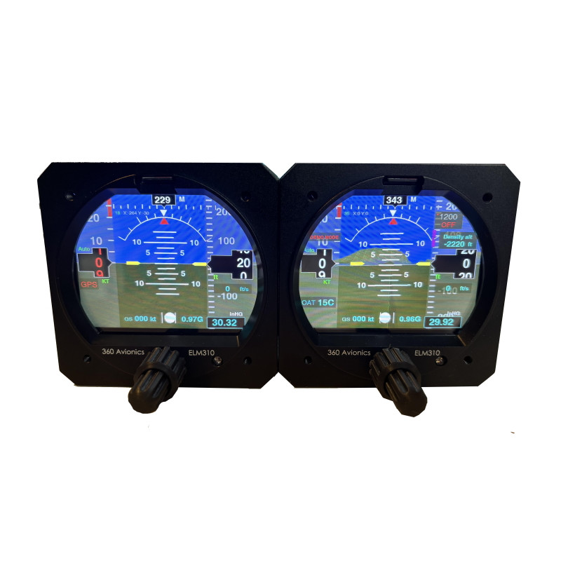 ELM310 Compact EFIS with Touch Display for Experimental Aircraft | High-Resolution Avionics
