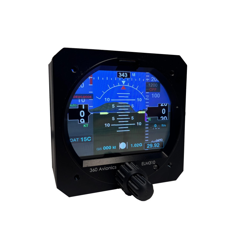 ELM310 Compact EFIS with Touch Display for Experimental Aircraft | High-Resolution Avionics