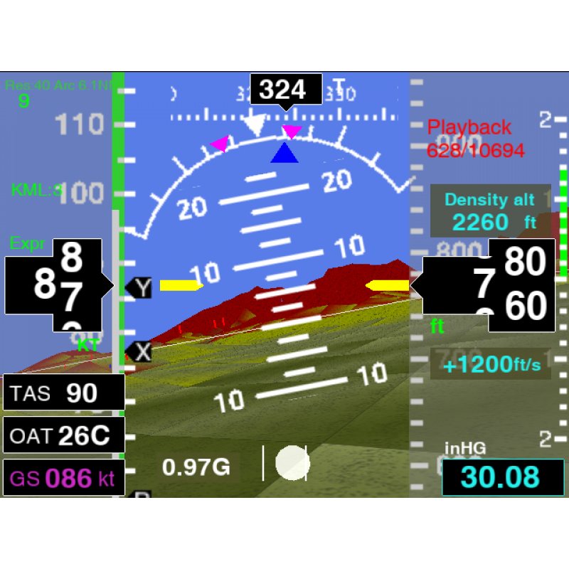 ELM350 Mini 3.125" EFIS – Advanced Flight Instrument System for ...